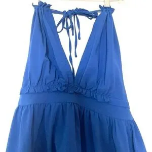 SHEIN | Dresses | New Shein Taffeta Halter Babydoll Mini Dress Open ...
